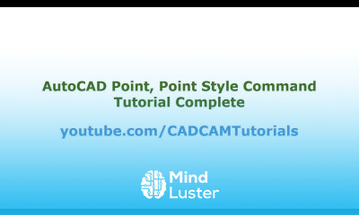 Learn AutoCAD Point and Point Style Command Tutorial Complete Point Display Size Point Snap ...