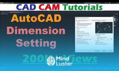 Learn AutoCAD Dimension Setting AutoCAD Dimension Style Manager Command Tutorial Complete - Mind ...
