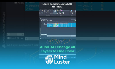 Learn AutoCAD Change All Layers to One Color - Mind Luster