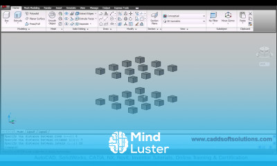 Learn AutoCAD 3D Array Command Tutorial AutoCAD 2010 Rectangular Polar - Mind Luster