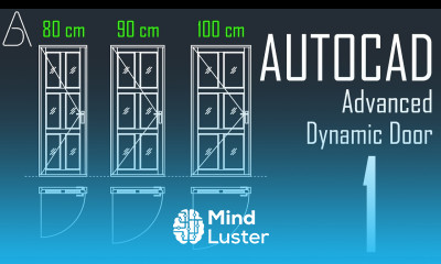 Learn AutoCAD Dynamic Door Part 1 - Mind Luster