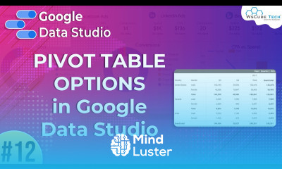 Learn Pivot Table Features in Google Data Studio Google Data Studio Part 12 WsCube Tech - Mind ...