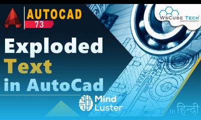Learn Text Exploded Command How to Exploded Text Command in AutoCad AutoCad Tutorial 73 - Mind ...