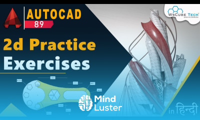 Learn AutoCAD 2D Practice Exercises AutoCAD 2D Training Exercise ...