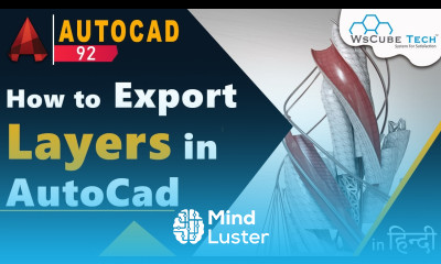 Learn AutoCAD Export Layers How to Export Layers in AutoCAD AutoCAD Export Layer Command 92 ...