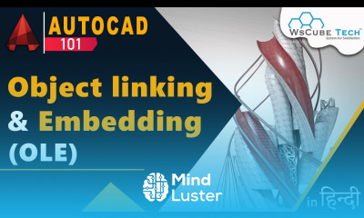 Learn AutoCAD OLE What is Object linking Embedding OLE in AutoCAD AutoCAD Tutorial 101 - Mind Luster