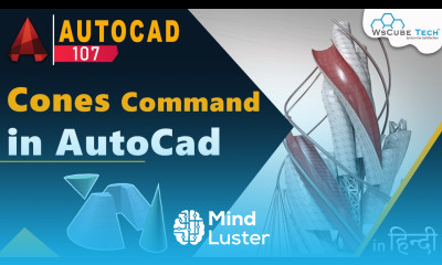 Learn How to Use Cones Command in AutoCAD AutoCAD 3D Modeling Cones ...