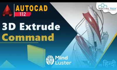 Learn How to Draw Extrude Command in AutoCAD AutoCAD 3D Modeling Extrude Command AutoCAD ...