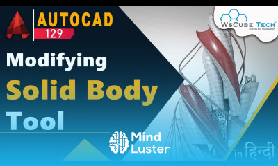 Learn AutoCAD 3D How To Use Modifying solid body Tool in AutoCAD ...