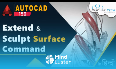Learn AutoCAD 3D How To use Extend Sculpt Surface Command in AutoCAD ...