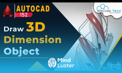 Learn AutoCad 3D Dimension How to Draw 3D Dimensioning Object in AutoCad AutoCad Tutorial 152 ...