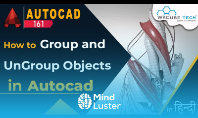 Learn AutoCad Group How to Group and UnGroup Objects in AutoCad Autocad ...