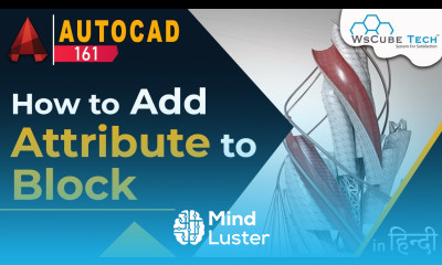 Learn AutoCAD Attribute How to Add Attribute to Block in AutoCad AutoCad Attribute Command 163 ...