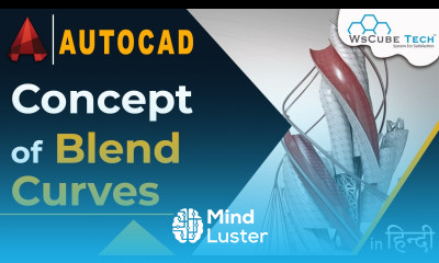Learn Blend Curves Command in AutoCAD Concept of Blend Curves Hindi ...