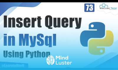 Learn What is Insert Query in MySql using Python Python Tutorial - Mind Luster