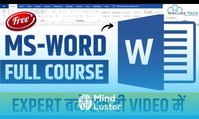 Learn MS Word Tutorial in Hindi Full Microsoft Word Course Basic to ...