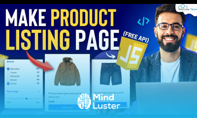 Learn Making a Product Listing Page Using JavaScript FREE API Category Wise Filter Full Tutorial ...