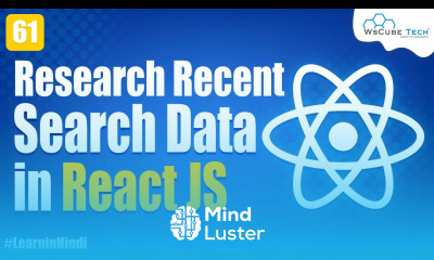 Learn Research the Recent Searched Data in React JS Search Filter Tutorial in Hindi 61 - Mind Luster