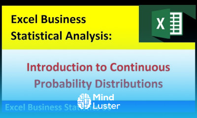 Learn Excel Statistical Analysis 30 Introduction to Continuous ...