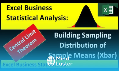 Learn Excel Statistical Analysis 37 Learn Central Limit Theorem by ...