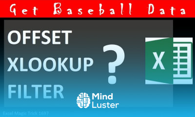 Learn OFFSET XLOOKUP or FILTER function for Extracting Baseball Data Excel Magic Trick 1697 ...