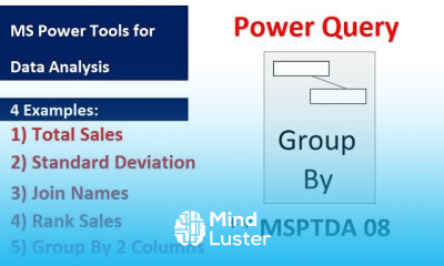 Learn MSPTDA 08 Power Query Group By feature Table Group Function 5 Examples - Mind Luster
