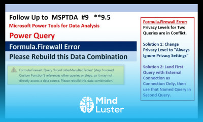 Learn Formula Firewall Error in Power Query Power BI Rebuild This Data Combination Solved MSPTDA ...