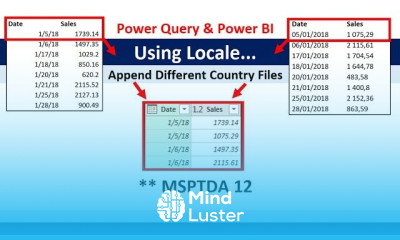 Learn MSPTDA 12 Using Locale in Power Query Power BI Import Append Text Files from Different ...