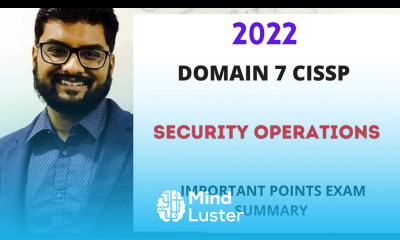 Learn CISSP DOMAIN 7 Exam Summary 2022 - Mind Luster