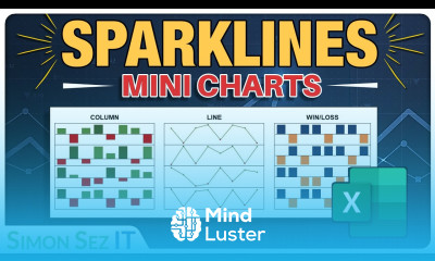 Learn Adding Sparklines in Microsoft Excel - Mind Luster