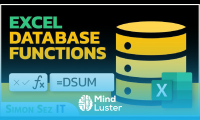 Learn Using Excel Database Functions DSUM DAVERAGE DMIN and DMAX - Mind Luster