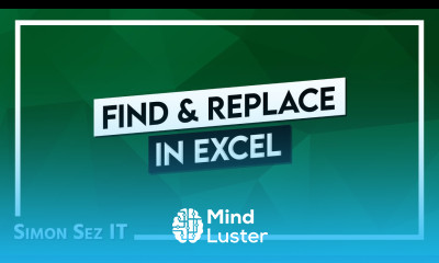 Learn Using Find and Replace in Excel - Mind Luster