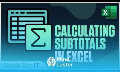 Learn Calculating Subtotals in Excel - Mind Luster