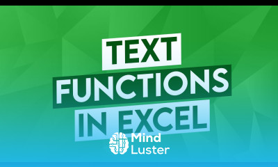 Learn Text Functions in Excel Excel MID LEN RIGHT PROPER LEFT text ...
