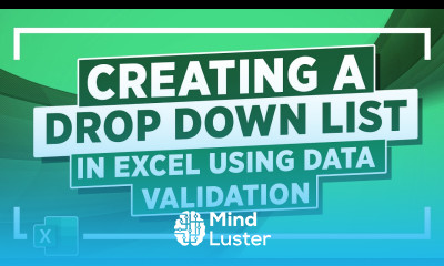Learn Creating a Drop Down List in Excel Using Data Validation ...