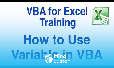 Learn Visual Basic for Applications VBA for Excel Tutorial How to Use a Variable in a VBA Macro ...