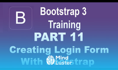 Learn Bootstrap Tutorial For Beginners Part 11 How to a Create Login Form with Bootstrap - Mind ...