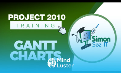 Learn Microsoft Project 2010 Video Training Tutorial Gantt Charts - Mind Luster