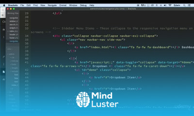 Learn 2 Creating the navigation links in admin CMS CATEGORIES MORE PHP COURSE CMS PROJECT - Mind ...