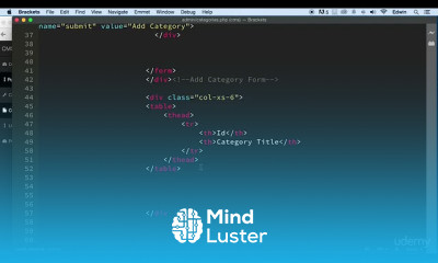 Learn 4 Creating the admin category page part 2 CMS CATEGORIES MORE PHP COURSE CMS PROJECT ...