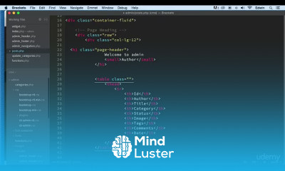 Learn 1 Creating a HTML table in admin to display a list of posts CMS POSTS PHP COURSE CMS ...