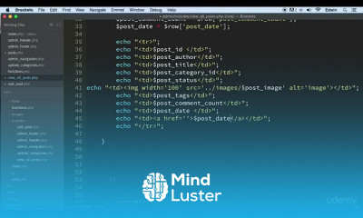 Learn 6 Deleting Posts in admin CMS POSTS PHP COURSE CMS PROJECT - Mind Luster
