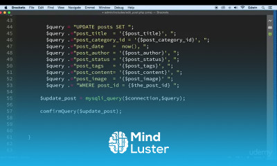 Learn 10 Finally Updating Posts CMS POSTS PHP COURSE CMS PROJECT - Mind Luster