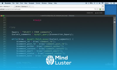 Learn 10 Approving and unapproving comments CMS COMMENTS PHP COURSE CMS PROJECT - Mind Luster