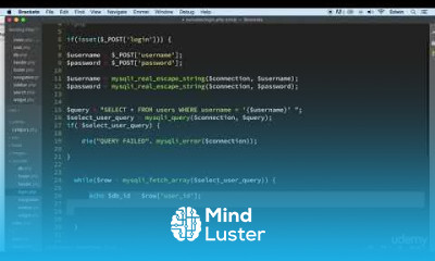 Learn 3 Select User Query CMS LOGIN PHP COURSE CMS PROJECT - Mind Luster