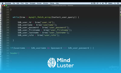 Learn 4 Validating User Query Front End CMS LOGIN PHP COURSE CMS PROJECT - Mind Luster