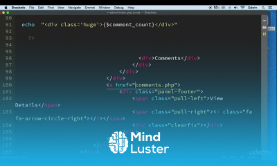 Learn 4 Adjusting Widget Links CMS DASHBOARD PHP COURSE CMS PROJECT - Mind Luster