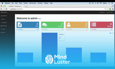 Learn 7 Displaying Dynamic Data in chart part 1 CMS DASHBOARD PHP COURSE CMS PROJECT - Mind Luster