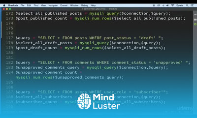 Learn 2 Adding extra element to dashboard CMS EXTRA FEATURES PHP COURSE CMS PROJECT - Mind Luster