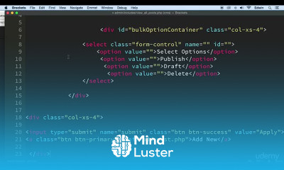 Learn 7 Adding Bulk Options Posts part 1 CMS EXTRA FEATURES PHP COURSE CMS PROJECT - Mind Luster